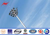 China Plaza Lighting 1000W Painting 80M High Mast Outside Light Pole , BV for sale