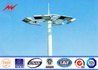 China Powder Coating 30M High Mast Pole , Commercial Outdoor Light Poles with Lifting System for sale