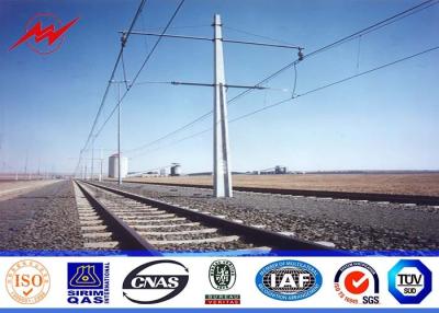 China Galvanized Transmission Utility Steel Pole 50FT 60FT 70FT 75FT NPC Standard for sale
