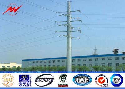China 8sides 35ft 110kv Steel Utility Pole for transmission power line with single arm for sale