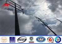 China 12sides 8M 2.5KN Steel Utility Pole for transmission power line with top steel plate for sale