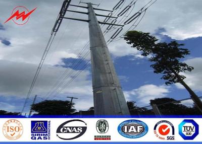 China 18M 12.5KN 4mm thickness Steel Utility Pole for overhead transmission line with substational character for sale