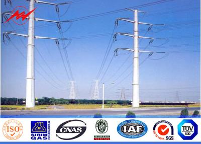 China 11.8M 50KN 6mm Thikcness Steel Utility Pole For Electrical Power Tower for sale
