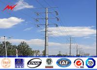 China 15M Height 6mm Thickness Bitumen Floodlight Pole For High Voltage Transmission Line for sale
