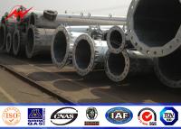 China Conical 10M Steel Tubular Pole For 110kv Power Distribution Transmission Line for sale