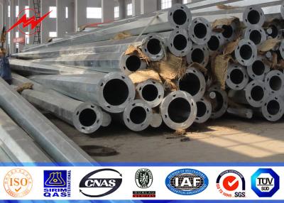 China Electric Transmission Power Round 11M Metal Utility Poles 3mm Steel Plate for sale