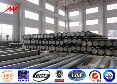 China 230kv 3mm Thickness Tubular Steel Pole With Prestressed Anchor Bolt Accessories for sale