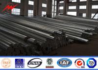 China Polygonal 33KV 12m Electrical Transmission Steel Utility Pole With Cross Arms for sale