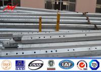 China 11kv Power Transmission Distribution Galvanized Steel Pole NEA 25FT 30FT 35FT 40FT 45FT for sale