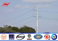 China Conical 33KV 11m Steel Utility Pole For 33KV Electrical Power Distribution for sale