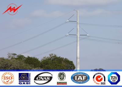 China Conical 33KV 11m Steel Utility Pole For 33KV Electrical Power Distribution for sale