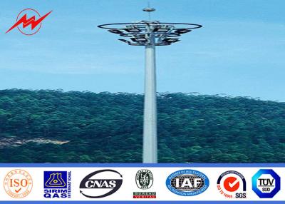 China 45m Powder Coating High Mast Sports Light Poles Approved  400w - 5000w Power for sale