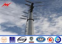 China High Earthquake Resistance Q345 Galvanized Tubular Steel Pole For Electrical Line AWS D 1.1 for sale