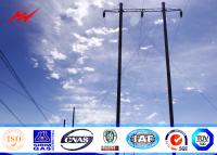 China Professional Grade Three 128kv electric Steel Utility Pole 65ft 1000kg load for sale