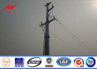 China 110kv Double Circuit Galvanized Steel Pole , Hot Dip Transmission Line Pole for sale