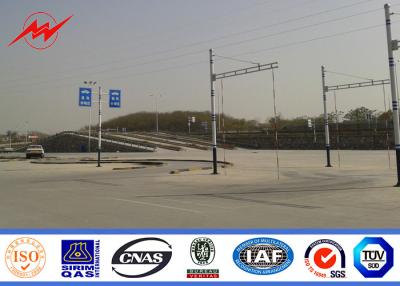 China OEM Outdoor Conical 6m Parking Lot Lighting Pole With Single Bracket for sale