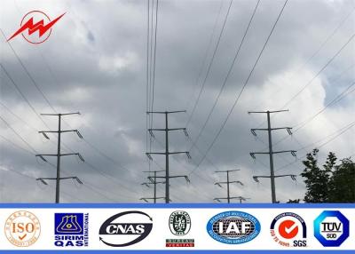 China Durable Q235 Conoid Galvanized Steel Transmission Poles For Electricity Distribution for sale