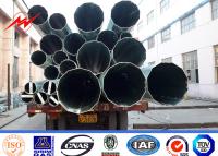 China Round 15M Galvanized Steel Electric Power Poles 3.5mm for Power Transmission for sale