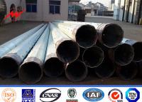 China Tapered Steel Power Pole 16m Height with Planting Depth 2.3m 3.5mm Wall Thickness for sale