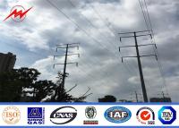 China Electricity Utilities Q345 Shockproof Galvanized Steel Utility Poles 3mm Thickness for sale