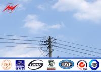 China 3 Meters Cross Arm 800 dan Steel Utility Pole , Electric Power Poles Waterproof for sale