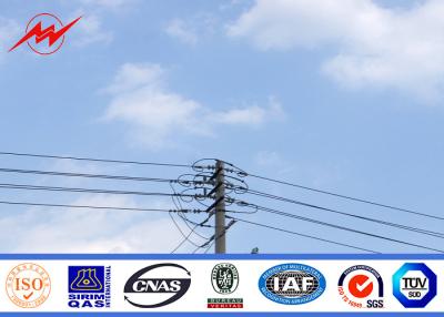 China 3 Meters Cross Arm 800 dan Steel Utility Pole , Electric Power Poles Waterproof for sale