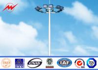 China Waterproof 36m Welding Black Colar High Mast Pole for Airport lighting for sale