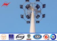 China Customized 18m Polygonal High Mast Lighting Pole For Stadium Football for sale