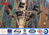 China Thickness 5mm 25m 16 Sides Galvanized Light Pole For Airport Lighting for sale