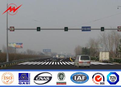 China Octagonal Steel Street Lighting Poles Traffic Light Signals With Powder Coating for sale