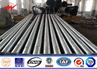 China 69KV 11m Roadside Tubular Street Light Pole With Advertisement Banner for sale
