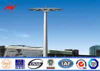China 28m Q345 Customized Galvanized High Mast Pole With Lifting Systems for sale
