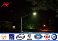 China Hot Dip Galvanized Street Light Poles With Color Polyester Power Coating for sale