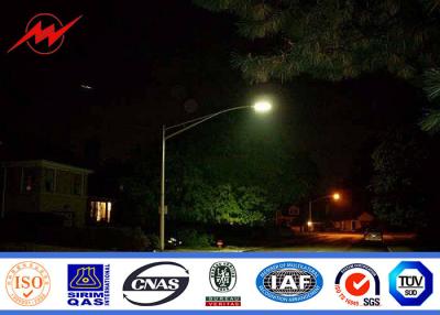 China Hot Dip Galvanized Street Light Poles With Color Polyester Power Coating for sale