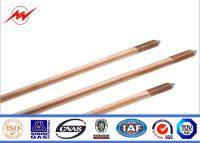 China CE UL467 Custom Copper Ground Rod Good Conductivity Used In The Grounding Device for sale