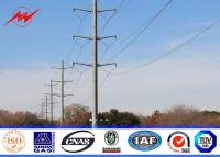 China 23M Class A Galvanized Electrical Power Pole For 132KV Transmission Distribution with 6mm thickness for sale