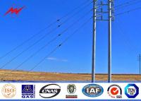 China 12m 800Dan Galvanised Steel Poles Transmission Line Poles With Stepped Bolt for sale