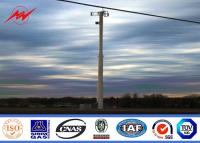 China 55m ISO Standard Monopole Telecom Tower With Cable Accessories for sale