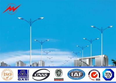 China 10m 3mm Wall Thickness Commercial Parking Light Poles For Street Lighting for sale