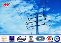 China 9m 11m Electrical Power Pole Street Light Poles For Africa Power Transmission for sale