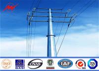 China 69kv Q235 Q345 Transmission Metal Utility Poles With Cross Arms for sale