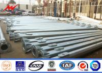 China 6m Traffic Light Pole 11m Galvanised Signal Road Light Pole With Anchor Bolts for sale