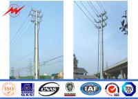 China NEA NGCP 69KV 45FT HDG Electrical Power Pole Steel Light Pole With Cross Arm for sale
