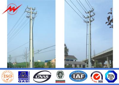 China 69kv Steel Utility Pole Galvanizatiom Street Light Pole 1 Mm To 36mm for sale