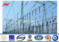 China Power Transmission 110kv 15m Steel Power Poles With Galvanizatiom for sale