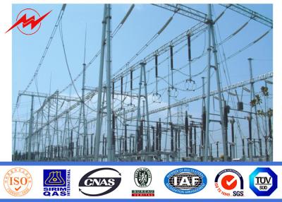 China Power Transmission 110kv 15m Steel Power Poles With Galvanizatiom for sale
