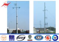 China 14m Outdoor 69kv Steel Transmission Poles Hot Dip Galvanization for sale