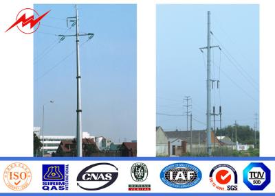 China 14m Outdoor 69kv Steel Transmission Poles Hot Dip Galvanization for sale