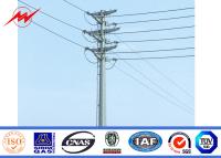 China Africa 10m 500 Dan Electric Power Pole Steel Utility Poles Powder Coating for sale