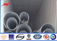 China Octagonal Or Polygonal Low Voltage Galvanized Steel Pole Round Tapered for sale